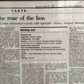 HUNAN LION - Updated June 2024 - 159 Photos & 407 Reviews - 4006 S ...