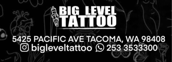 BIG LEVEL TATTOO - Updated October 2025 - 5425 Pacific Ave, Tacoma ...