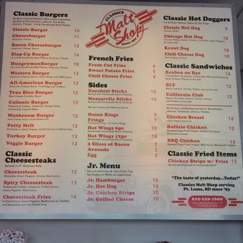 CLASSICS MALT SHOP - Updated February 2025 - 1120 Photos & 1494 Reviews - 3625 Midway Dr, San ...