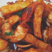 Saltado de Camarones - Menu - Mario's Peruvian & Seafood - Los Angeles