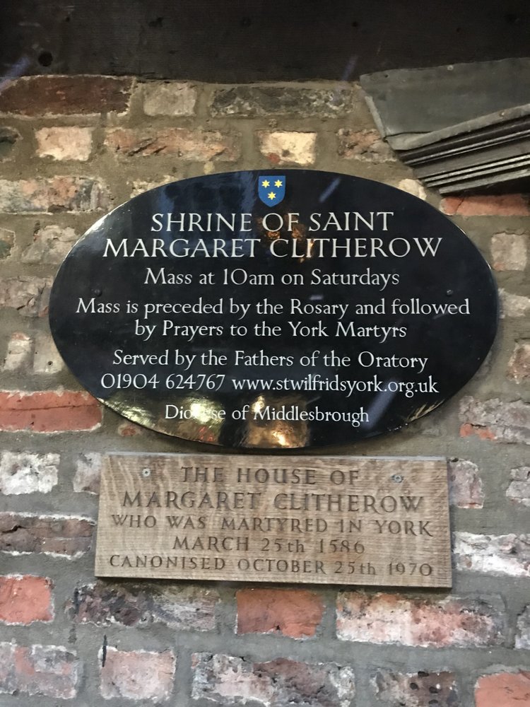 SHRINE OF THE ST. MARGARET CLITHEROW - 10 Photos - 35 Shambles, York ...
