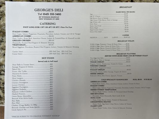 GEORGE’S DELI - Updated August 2025 - 287 Windsor Hwy, New Windsor, New ...