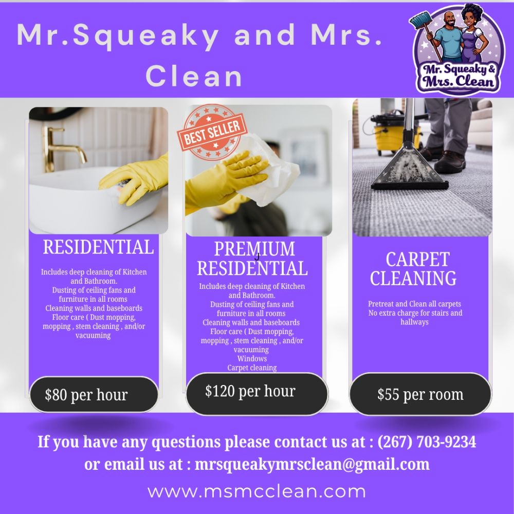 MR SQUEAKY & MRS CLEAN - Updated July 2025 - Drexel Hill, Pennsylvania ...