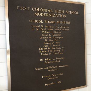 FIRST COLONIAL HIGH SCHOOL - Updated December 2025 - 13 Photos - 1272 ...