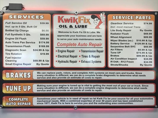 KWIK FIX OIL & LUBE - Updated January 2026 - 15 Photos & 20 Reviews ...