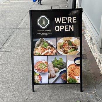 HAI CHI EM MODERN VIETNAMESE RESTAURANT - TEMP. CLOSED - Updated July ...