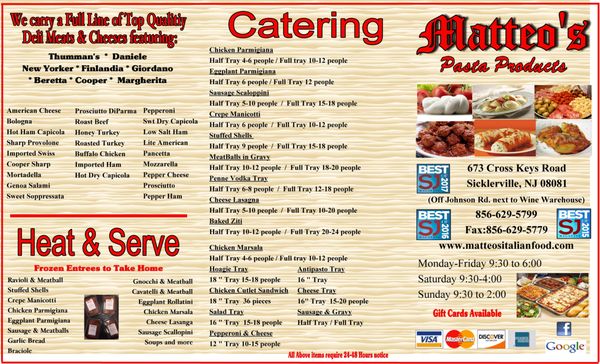 MATTEO’S ITALIAN FOODS - Updated December 2025 - 21 Photos & 15 Reviews ...