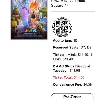 AMC ATLANTIC TIMES SQUARE 14 - 587 Photos & 596 Reviews - 450 N ...