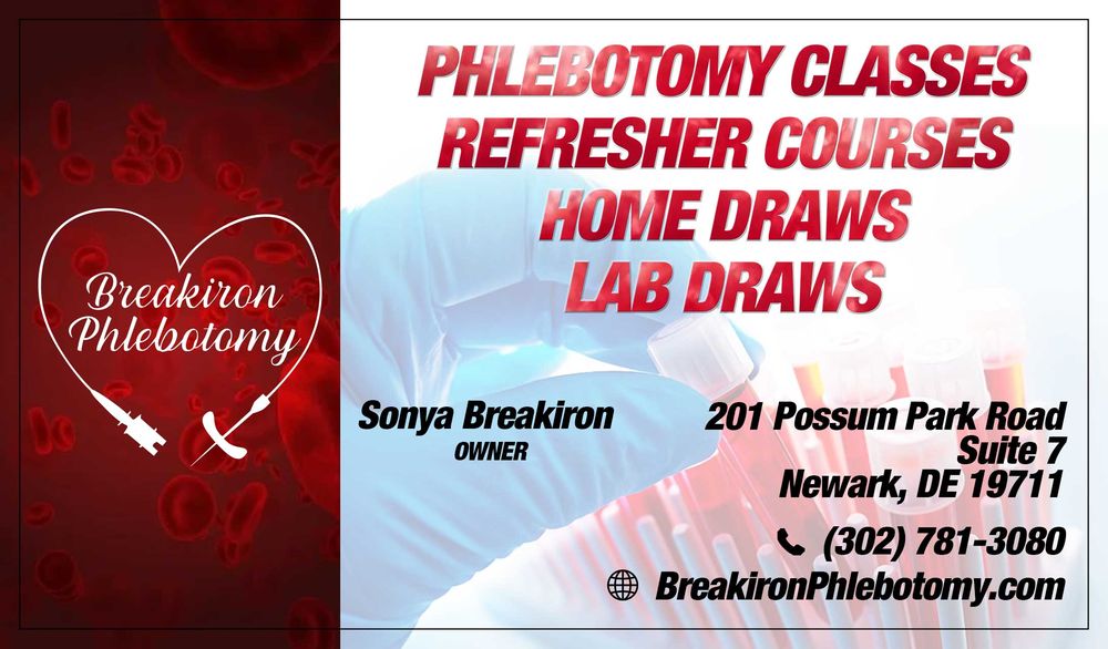 BREAKIRON PHLEBOTOMY - Updated June 2025 - 201 Possum Park Rd, Newark ...