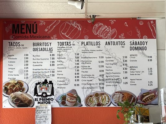 Taqueria El Premio Mayor - Reserve Now - Mexican - Updated June 2025 ...