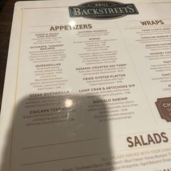 BACKSTREETS GRILL - Updated February 2025 - 381 Photos & 328 Reviews ...