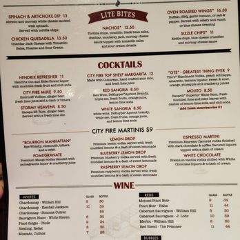 CITY FIRE AMERICAN OVEN & BAR - Updated October 2025 - 126 Photos & 193 ...