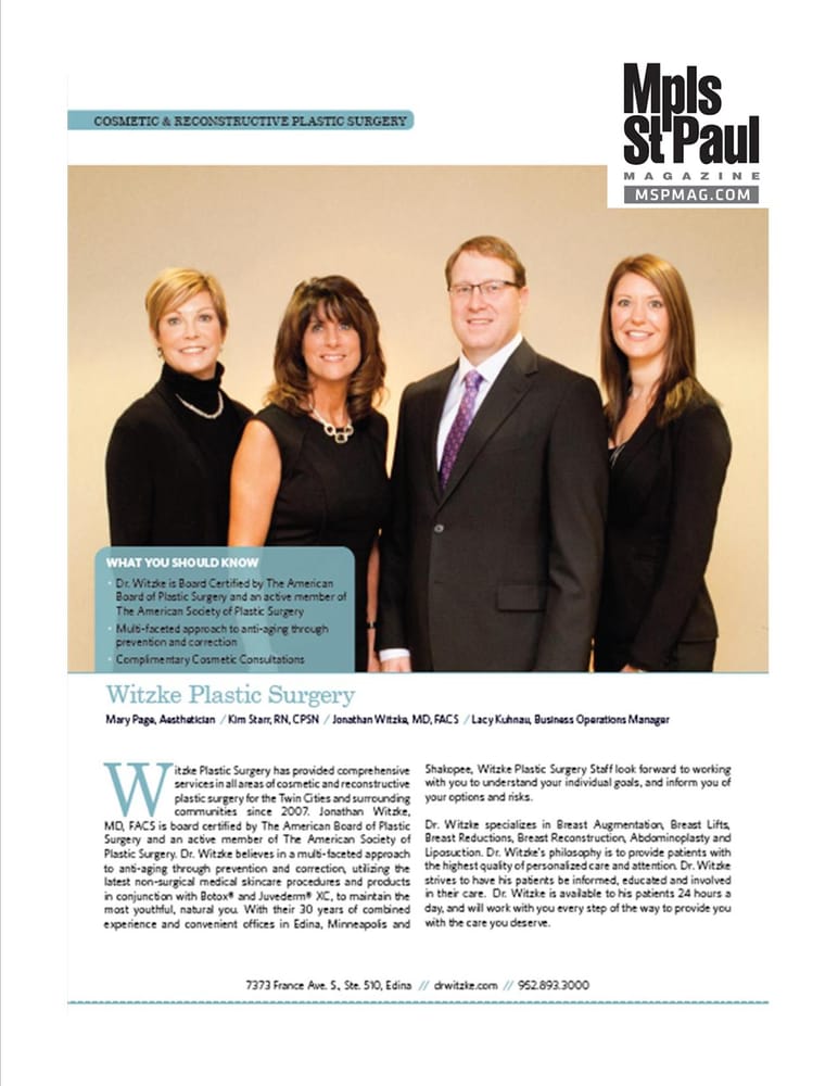 WITZKE PLASTIC SURGERY - Updated December 2025 - 1601 St Francis Ave ...