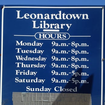 ST. MARY’S COUNTY LIBRARY - LEONARDTOWN - Updated December 2025 - 14 ...