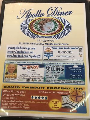 APOLLO DINER - 42 Photos & 91 Reviews - 201 W Hibiscus Blvd, Melbourne ...