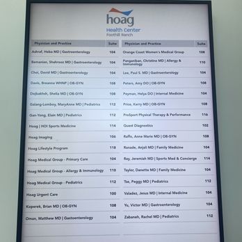 HOAG HEALTH CENTER - FOOTHILL RANCH - Updated November 2025 - 19 Photos ...