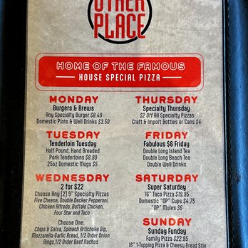 THE OTHER PLACE - Updated December 2025 - 36 Photos & 36 Reviews - 6522 ...