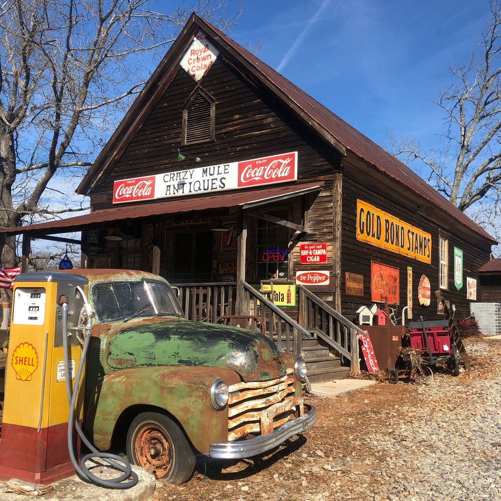 CRAZY MULE ARTS & ANTIQUES - Updated December 2025 - 7718 Lula Rd, Lula ...