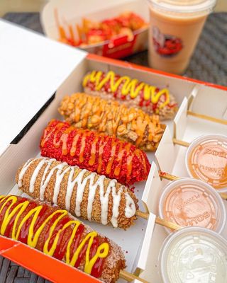 TWO HANDS KOREAN CORN DOGS - Updated December 2025 - 227 Photos & 110 ...