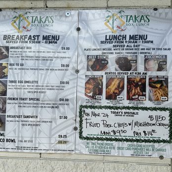 TAKA’S BOX LUNCH - Updated January 2026 - 558 Photos & 291 Verified ...