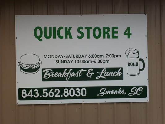 QUICK STORE 4 - Updated July 2025 - 27499 Lowcountry Hwy, Smoaks, South ...