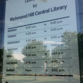 RICHMOND HILL PUBLIC LIBRARY - CENTRAL LIBRARY - Updated December 2025 ...