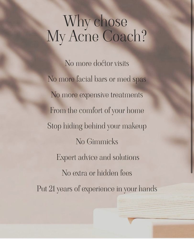MY ACNE COACH - Chicago, Illinois - Estheticians - Phone Number - Yelp