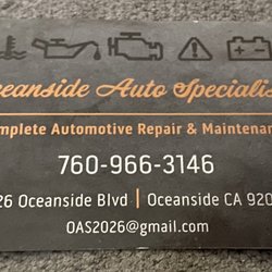 OCEANSIDE AUTO SPECIALISTS - 21 Reviews - Auto Repair - 2026 Oceanside ...