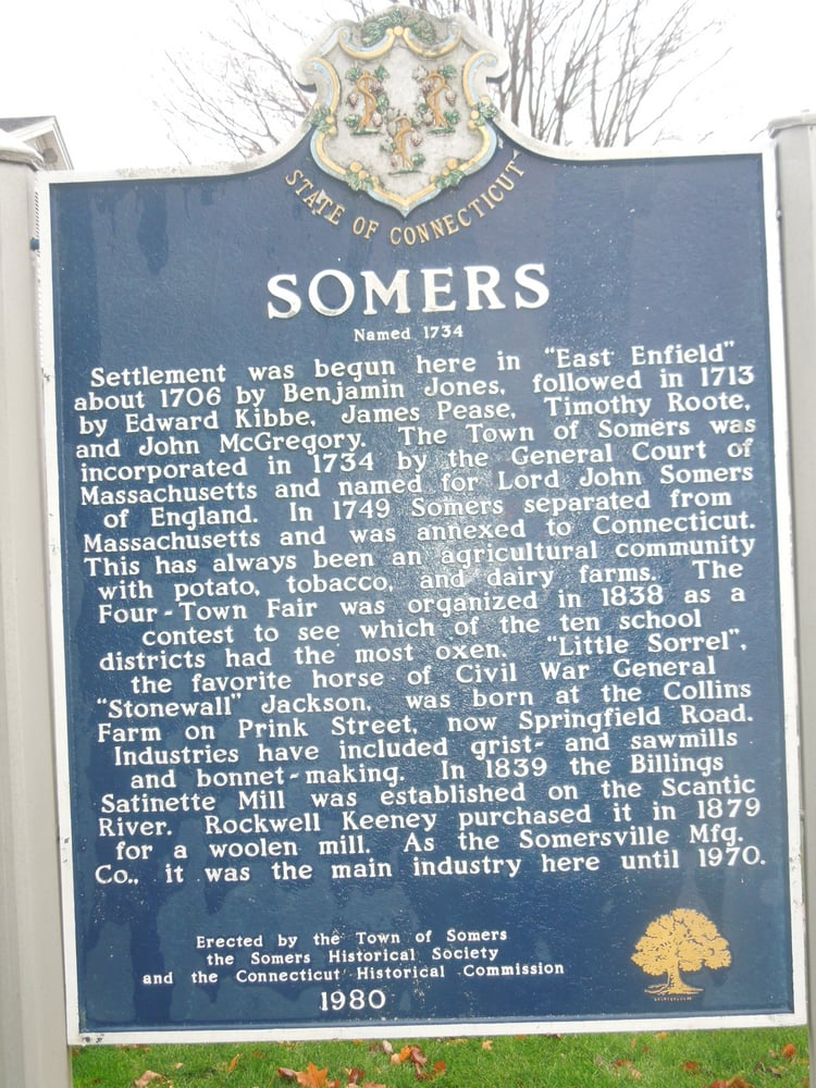 SOMERS HISTORICAL MARKER - Updated September 2025 - 1 Battle St, Somers ...