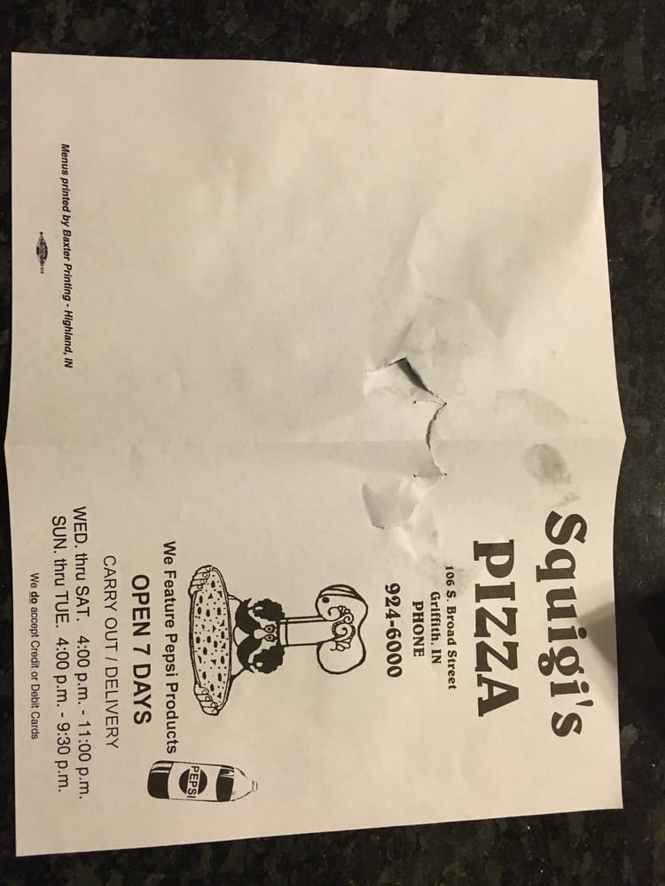 SQUIGI’S PIZZA - 28 Reviews - Pizza - 106 S Broad St, Griffith, IN ...