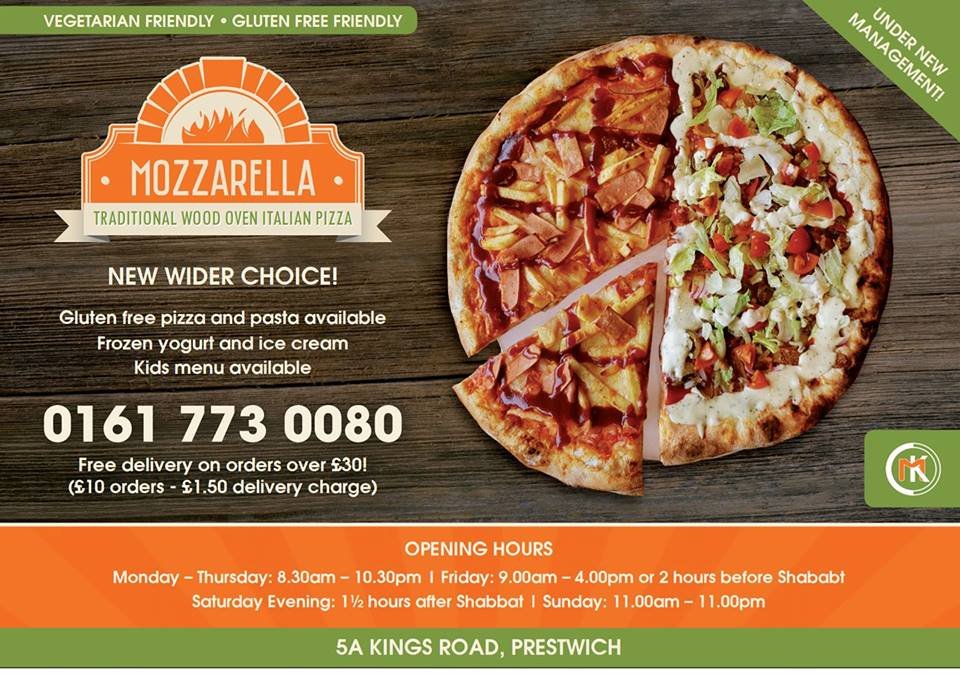 MOZZARELLA PIZZA - Updated December 2024 - 5 Kings Road, Prestwich ...