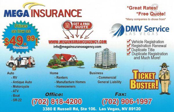 MEGA INSURANCE AGENCY - Updated October 2025 - 10 Photos - 3380 E ...
