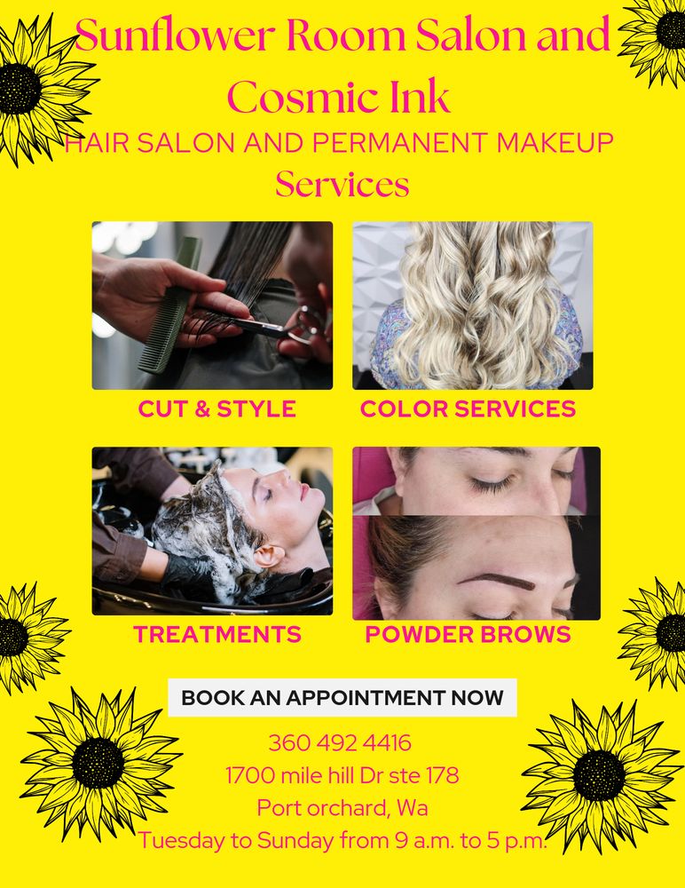 SUNFLOWER ROOM SALON AND COSMIC INK - Updated July 2025 - 1700 SE Mile ...