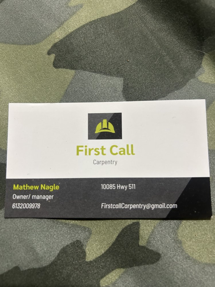 FIRST CALL CARPENTRY - Updated January 2025 - Request a Quote - 10085 ...