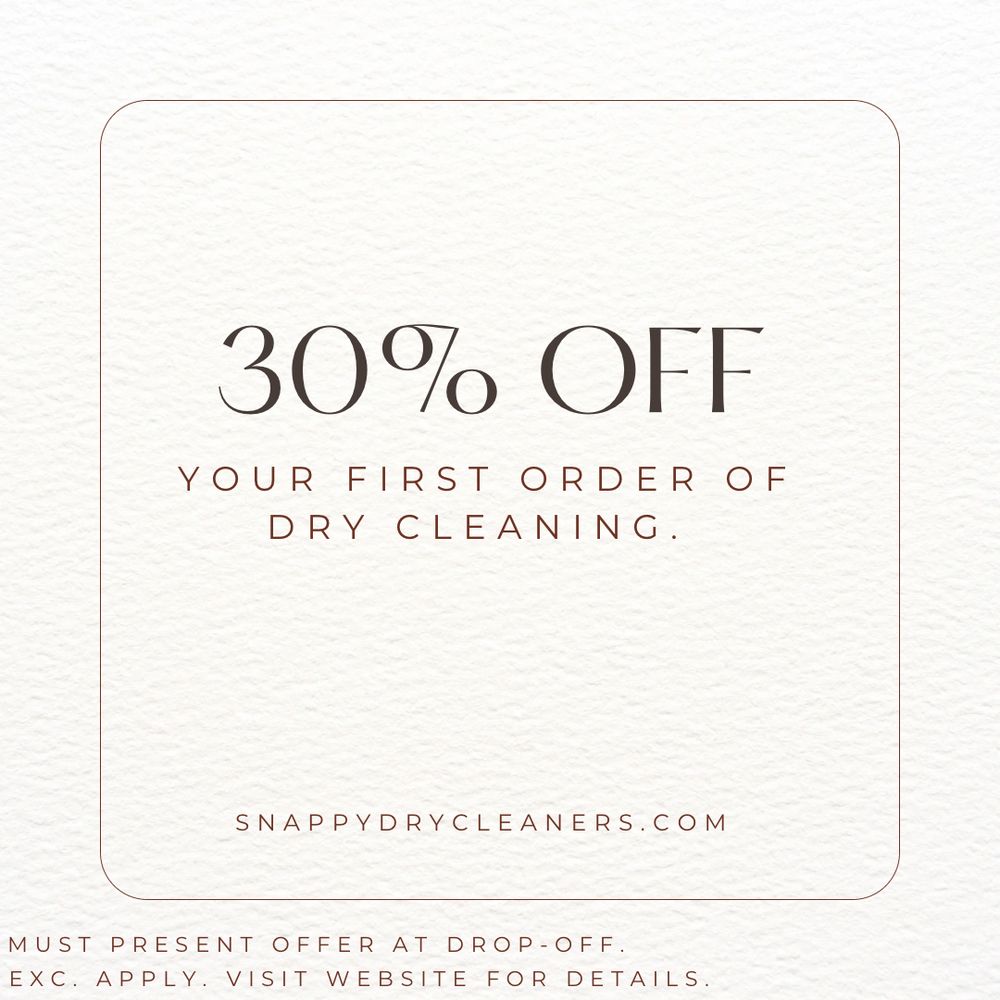 SNAPPY DRY CLEANERS - Updated August 2024 - 12 Photos & 33 Reviews ...