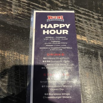 WALK-ON’S SPORTS BISTREAUX - WARNER ROBINS RESTAURANT - Updated ...