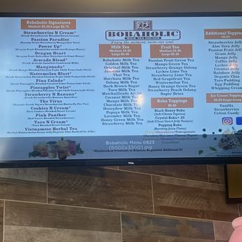 BOBAHOLIC MILK TEA LOUNGE - Updated September 2025 - 114 Photos & 111 ...