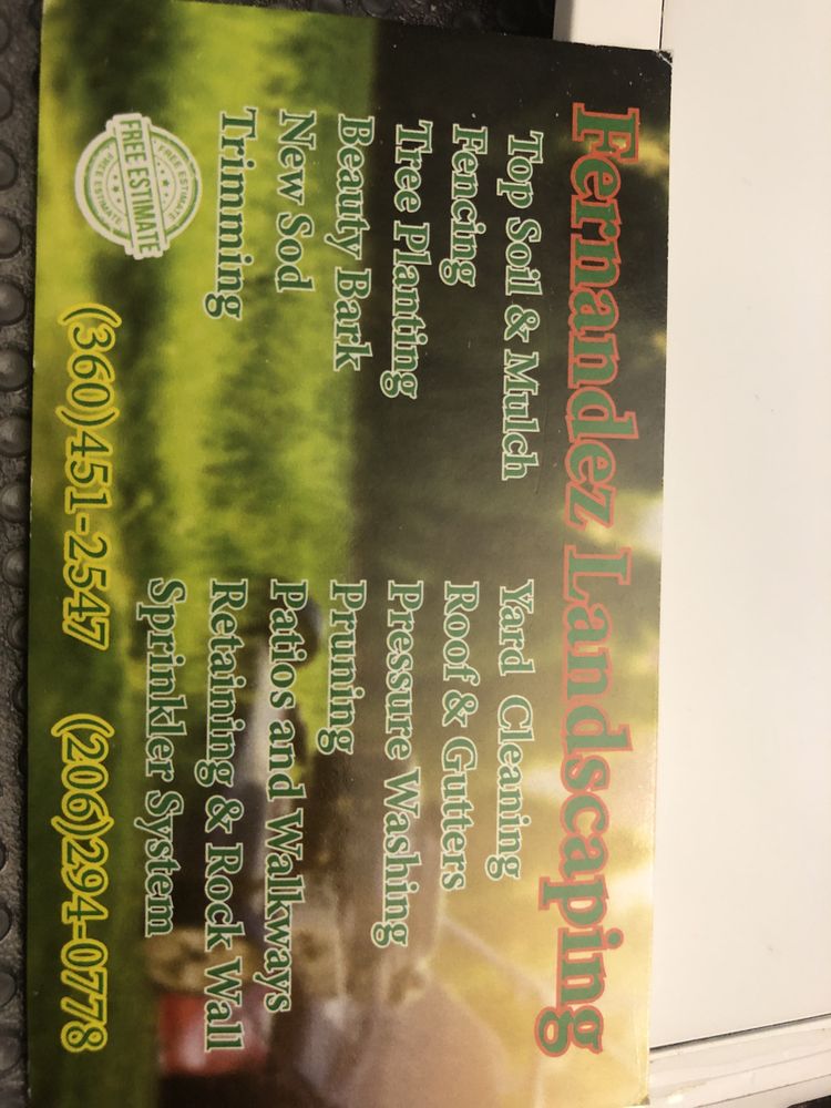 FERNANDEZ LANDSCAPING - Updated July 2025 - Federal Way, Washington ...