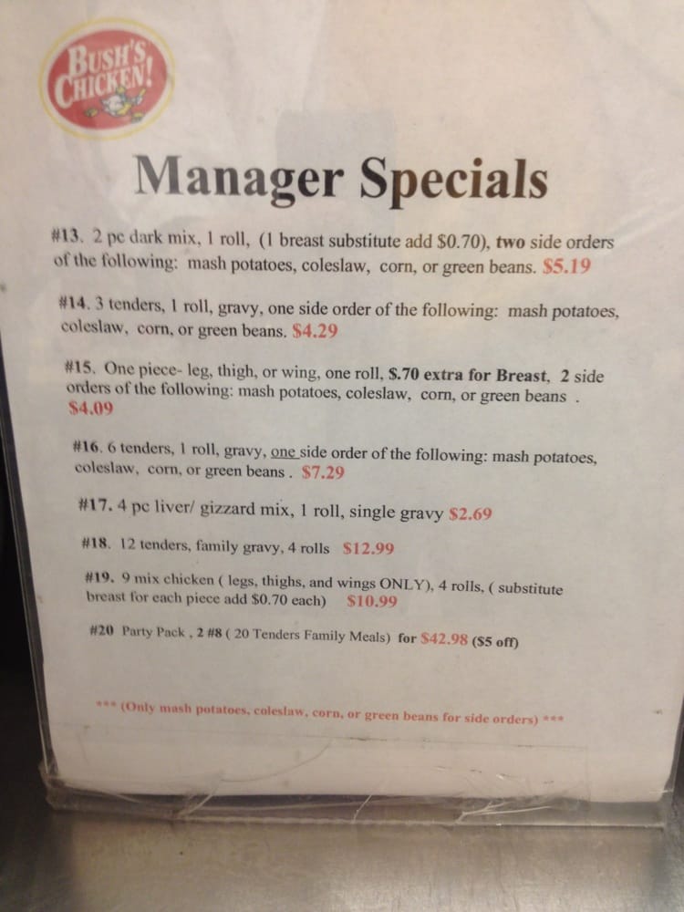 BUSH’S CHICKEN - Updated November 2024 - 28 Reviews - 1301 Hewitt Dr ...