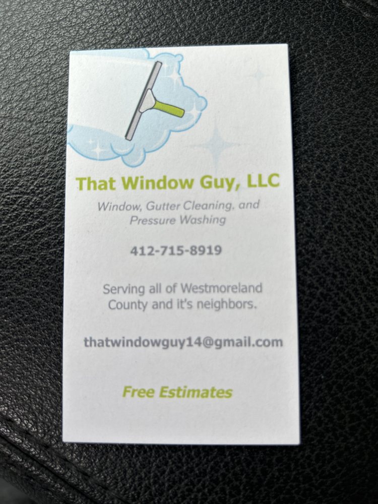 THAT WINDOW GUY - Updated August 2025 - Request a Quote - Irwin, Pennsylvania - Window Washing ...