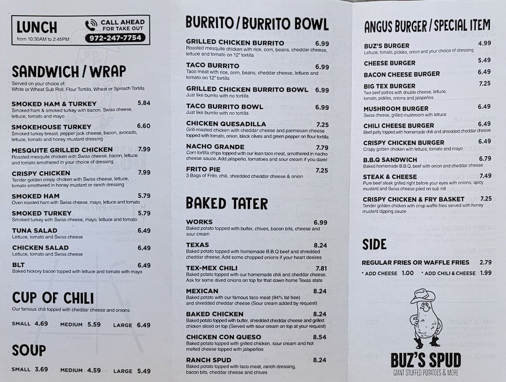 BUZ’S SPUDS - Updated December 2025 - 14 Photos & 22 Reviews - 1630 ...