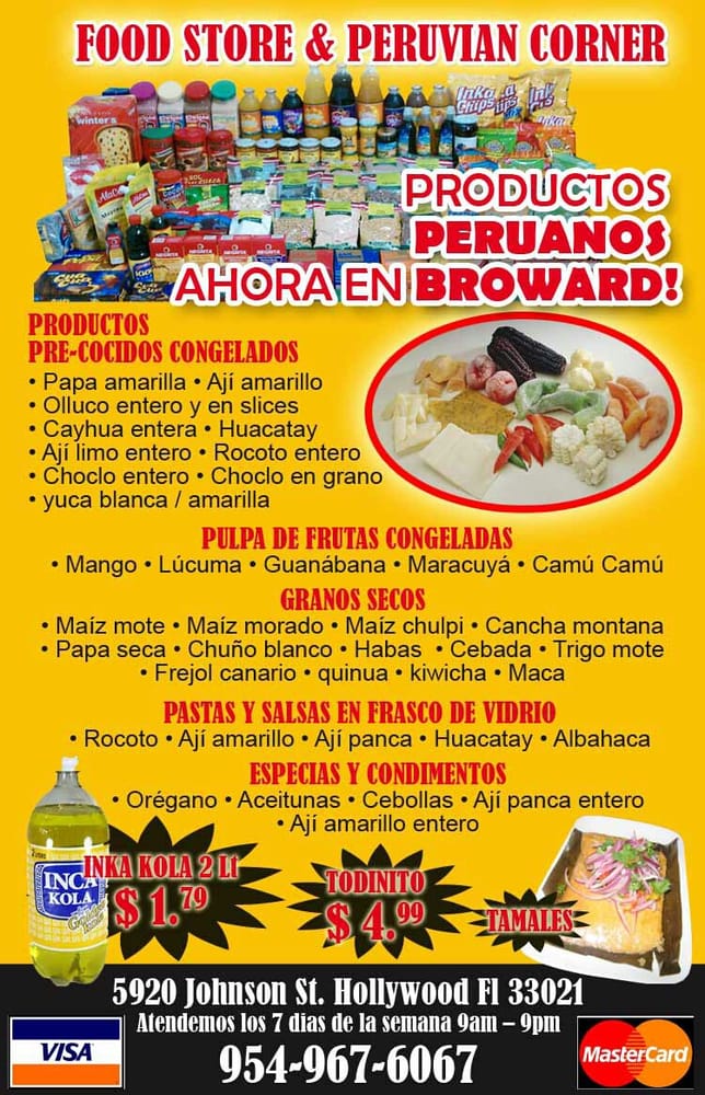 FOOD STORE & PERUVIAN CORNER - Updated October 2025 - 5920 Johnson St ...