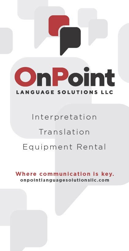 ONPOINT LANGUAGE SOLUTIONS - Updated July 2025 - Request Information - Half Moon Bay, California ...