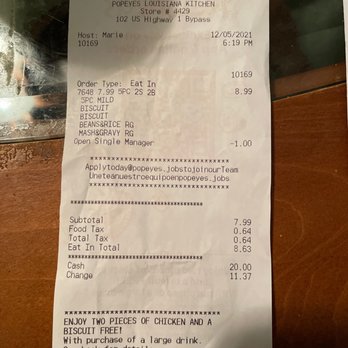 POPEYES LOUISIANA KITCHEN - Updated January 2026 - 22 Photos & 12 Reviews - 102 Hwy 1 Byp S ...