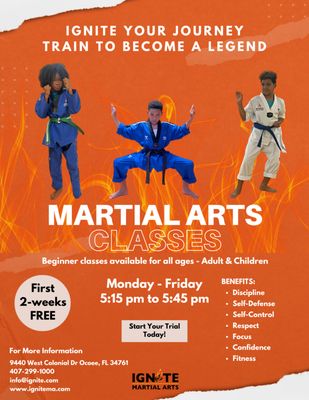 IGNITE MARTIAL ARTS - Updated July 2025 - 9440 W Colonial Dr, Ocoee ...