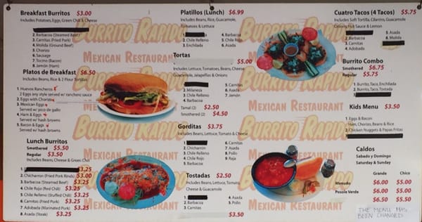BURRITO RAPIDO - Updated September 2025 - 27 Reviews - 6089 Quebec ...