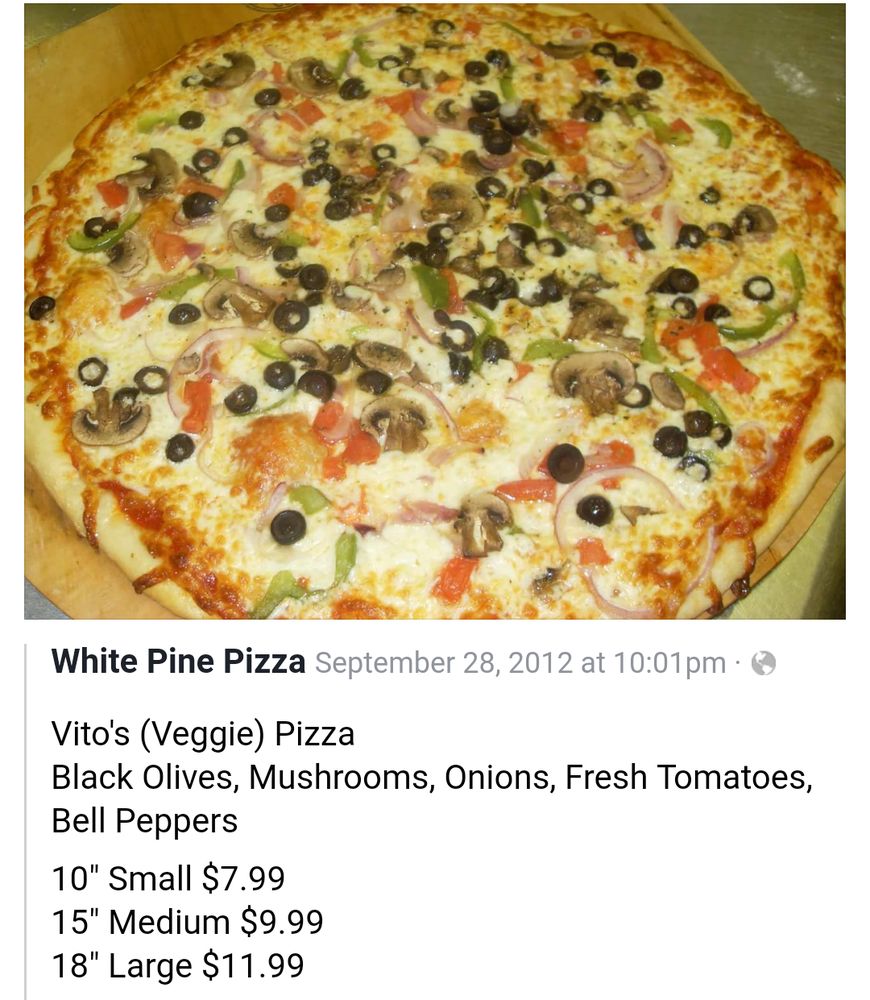 WHITE PINE PIZZA 2 - Updated December 2025 - 12 Photos & 22 Reviews ...