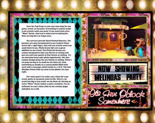 OVER THE TOP PROPS - Updated January 2025 - Las Vegas, Nevada - Props ...