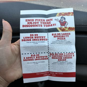 PIZZA INN Updated March 2025 702 E Maine St Enid Oklahoma Pizza Restaurant Reviews Phone Number Menu Yelp