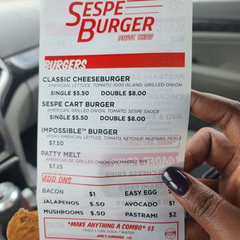 SESPE BURGER - Updated September 2025 - 64 Photos & 64 Reviews - 8252 ...